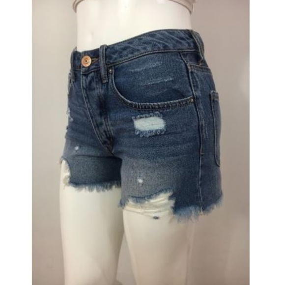 Forever 21 | Shorts | Boyfriend Shorts 26 Jean Destroyed Ripped Cut ...